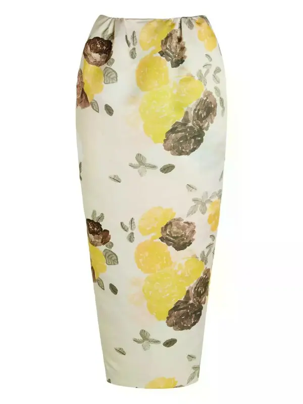 Bernadette Floral-print Midi Skirt