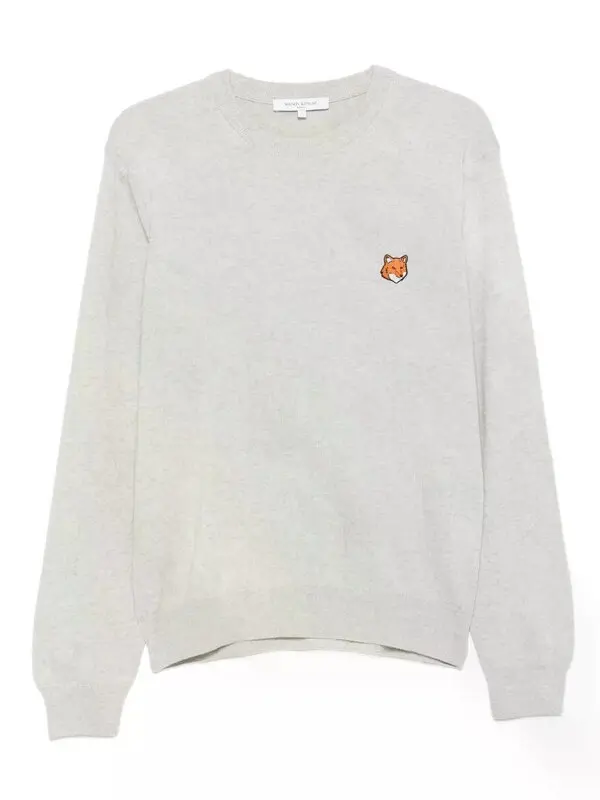 Maison Kitsuné Fox Head Sweater - Grey