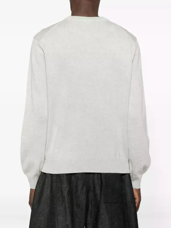 Maison Kitsuné Fox Head Sweater - Grey