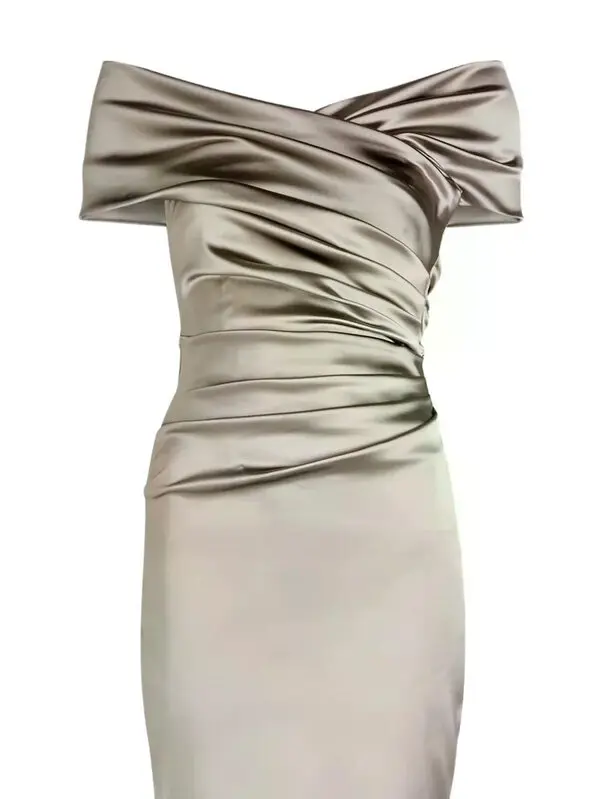 Talbot Runhof Off-shoulder Draped Dress