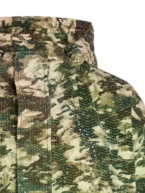 CHEW FOREVER Studded Camouflage Jacket