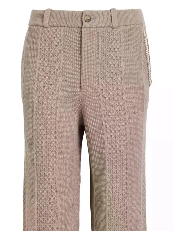 Guest In Residence Textured Wide Leg Trousers