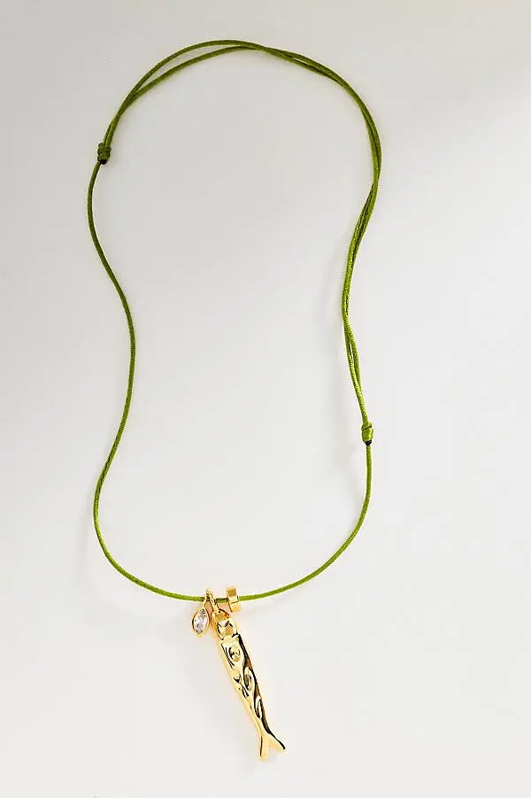 Éliou Isda Necklace - Green/gold
