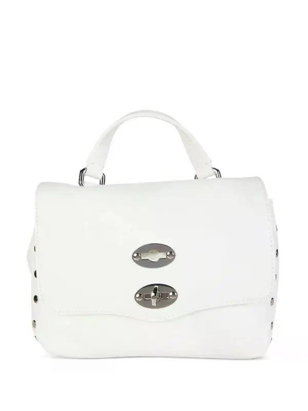 ZANELLATO Mini Daily Postina Studded Top-handle Satchel - White