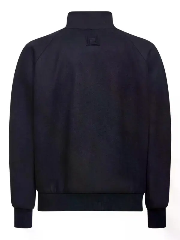 Fendi Embossed Patch Zip Jacket
