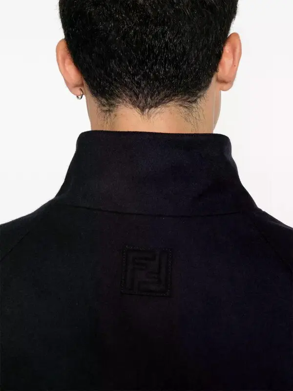 Fendi Embossed Patch Zip Jacket