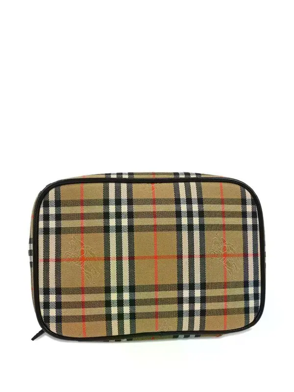 Burberry 1990-2000s Check Vanity Bag