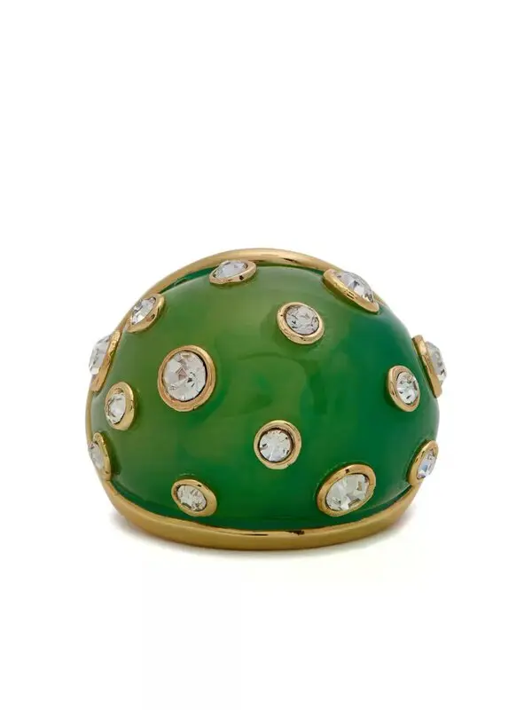 KENNETH JAY LANE Crystal-embellished Ring - Gold