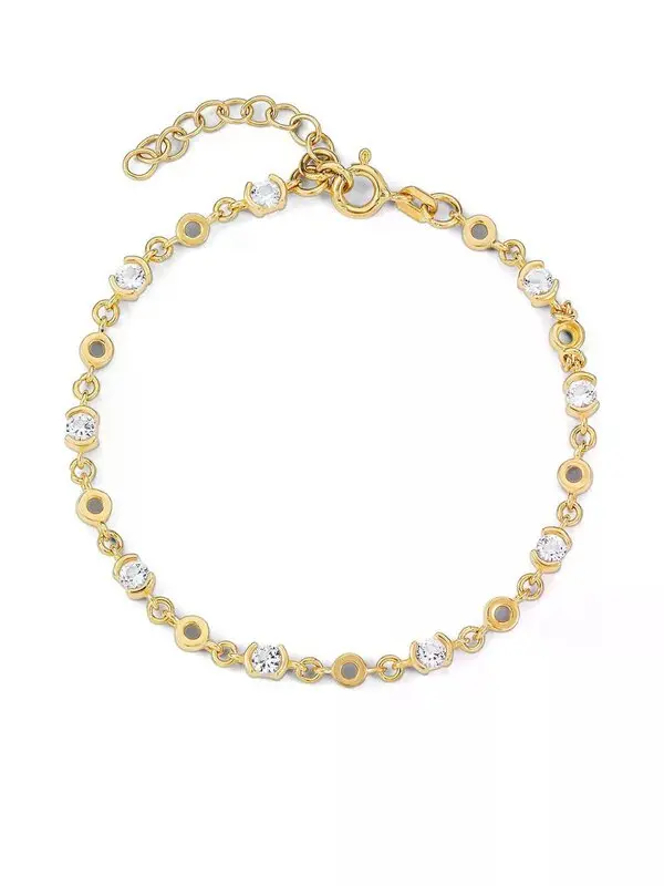 V JEWELLERY Circular-detail Bracelet - Gold