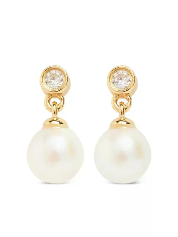 RAGBAG Mini Odile Pearl Drop Earrings - Gold