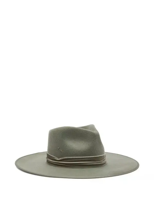 Lack Of Color Wool Wide Brim Hat - Green
