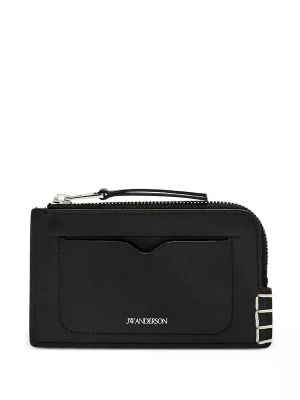 JW Anderson Zip-up Card Wallet - Black
