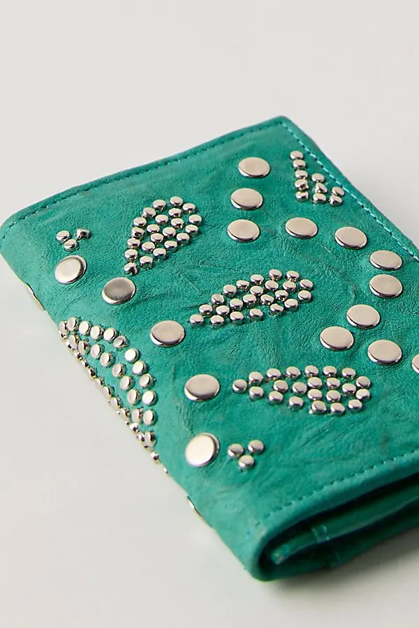 CHRISTIANSEN Studded Wallet - Cerulean Crush