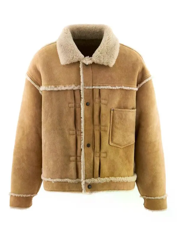 SAINT MXXXXXX Bb Mouton Shearling Collar Jacket