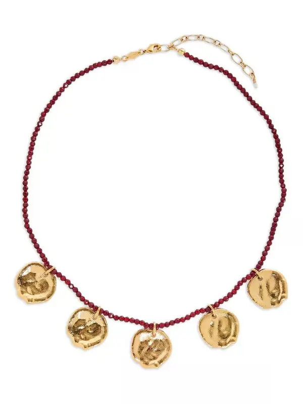 Anni Lu Dream Catcher Beaded Pendant Necklace - Gold