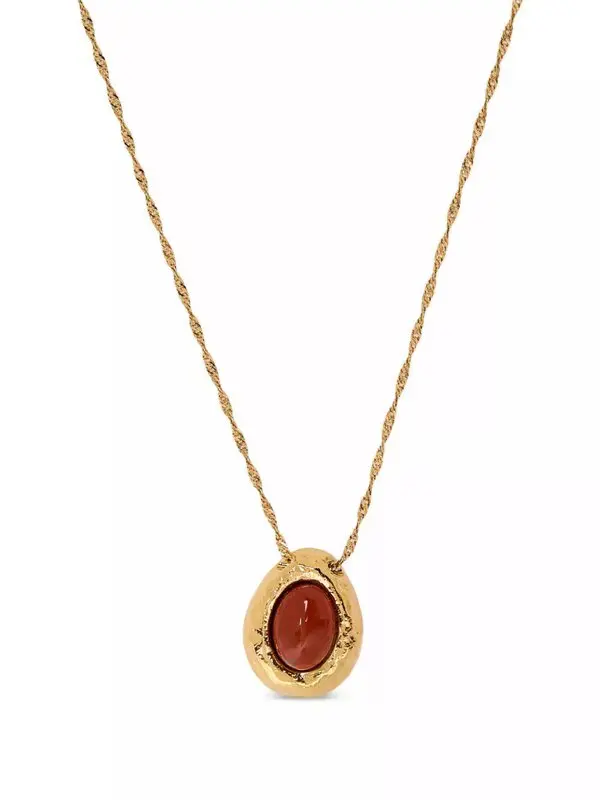 Anni Lu Stone-pendant Necklace - Gold