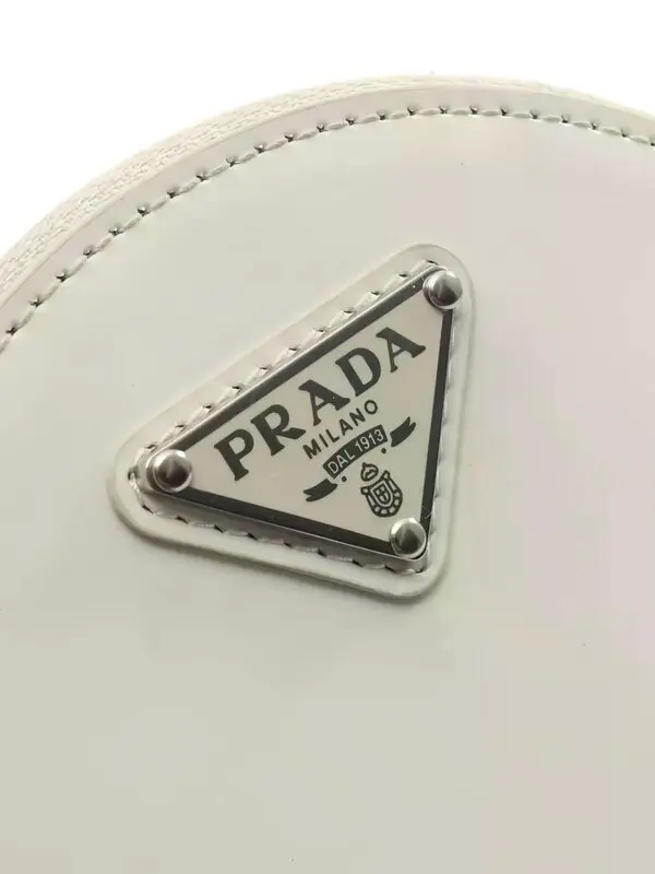Prada 2000s Spazzolato Round Mini Bag