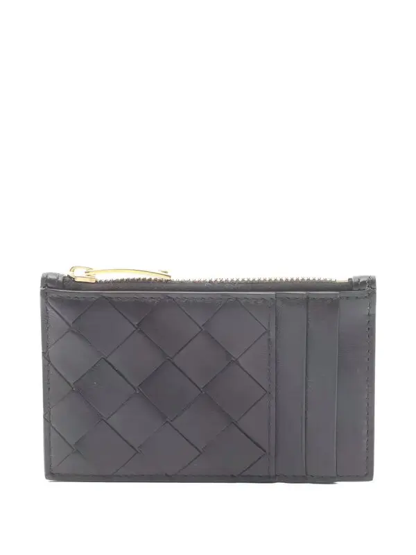 Bottega Veneta 2020s Intrecciato Coin-purse Card Case - Black