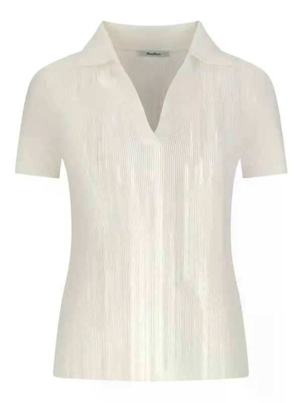 Max Mara V-neck Ribbed Top