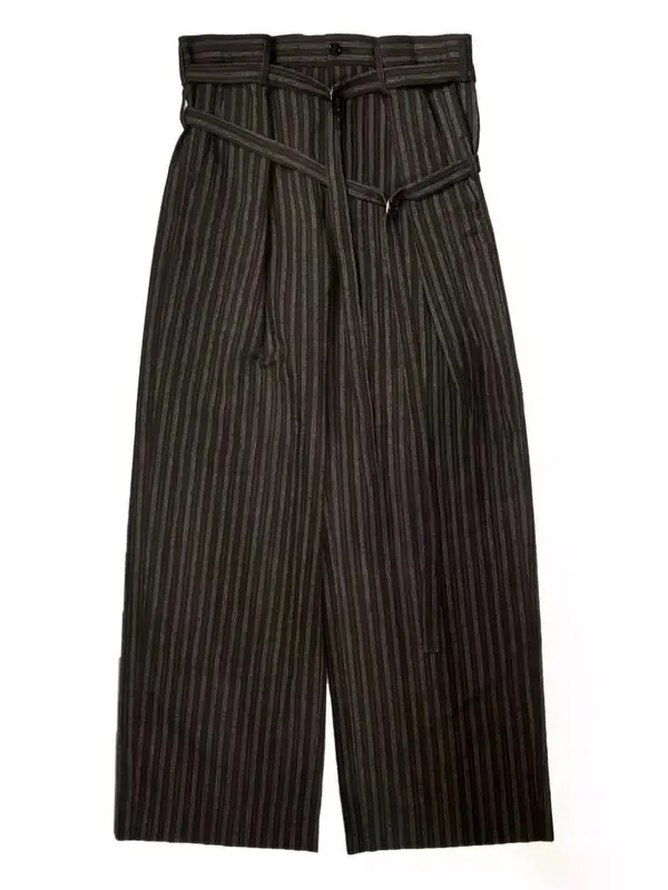 ANN DEMEULEMEESTER Striped Trousers With Belt