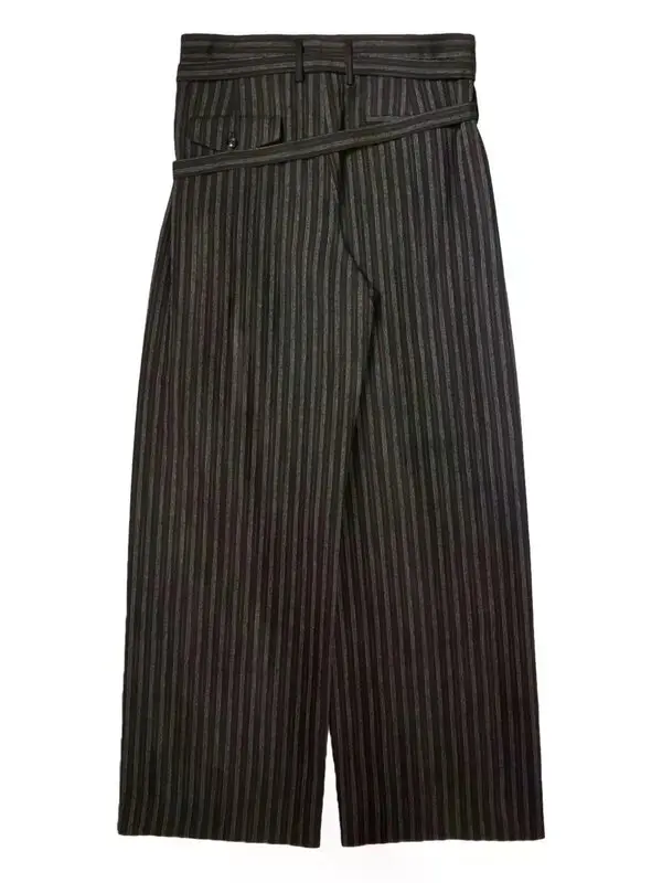 ANN DEMEULEMEESTER Striped Trousers With Belt