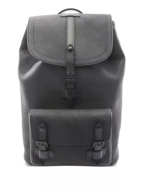 LOUIS VUITTON Christopher Leather Backpack - Black