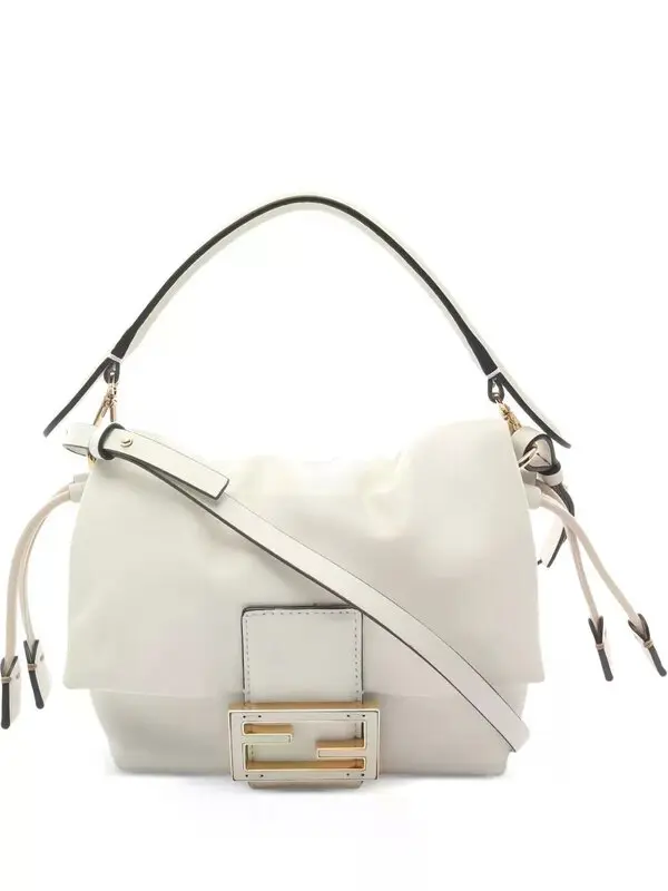 Fendi Small Mamma Baguette Two-way Tote Bag - White