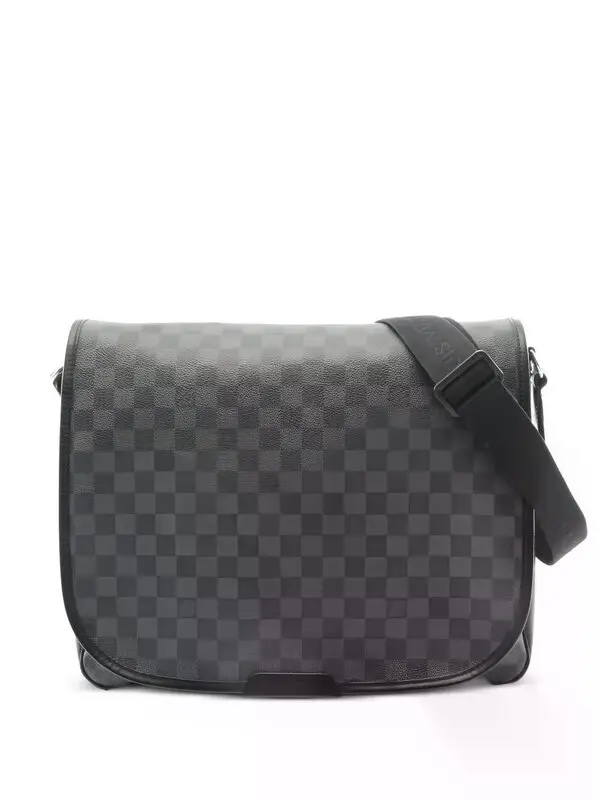 LOUIS VUITTON 2008 Gm Damier-pattern Messenger Bag - Grey