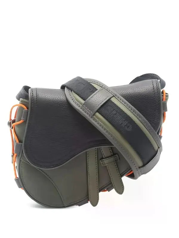 Dior X Sacai Saddle Shoulder Bag - Green