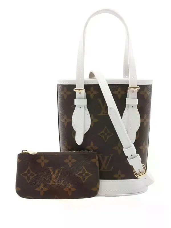 LOUIS VUITTON Match Monogram Nano Bucket Satchel - Brown