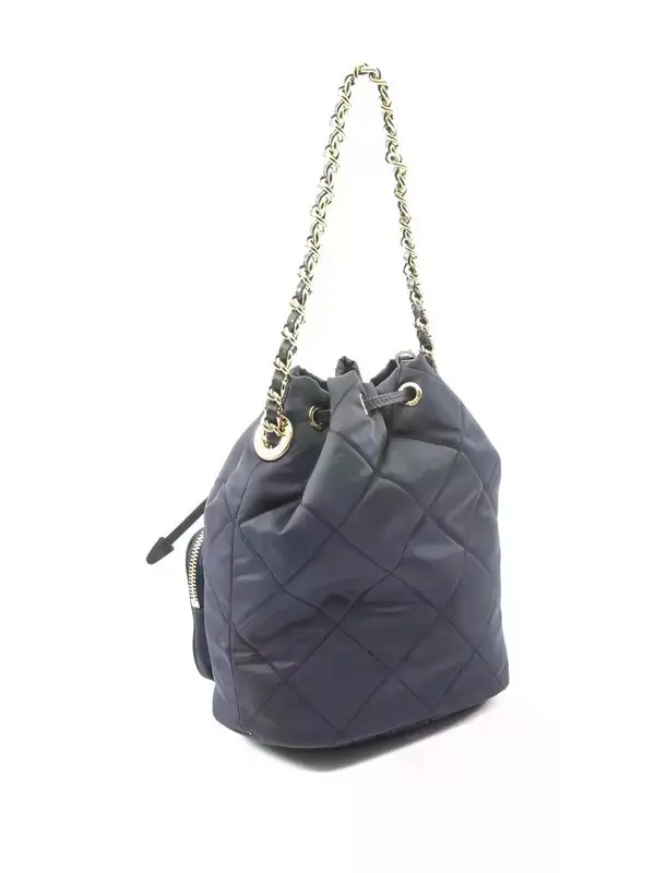 Prada 2010s Duet Quilted Bucket Bag