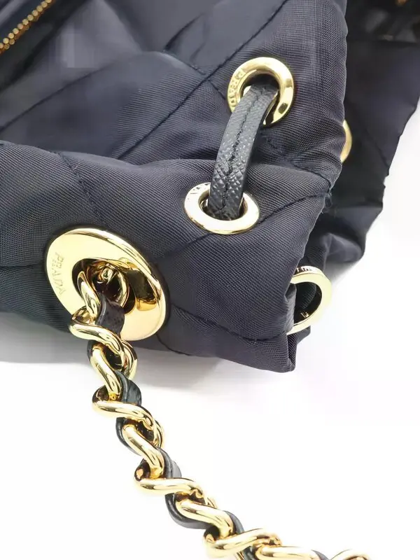 Prada 2010s Duet Quilted Bucket Bag
