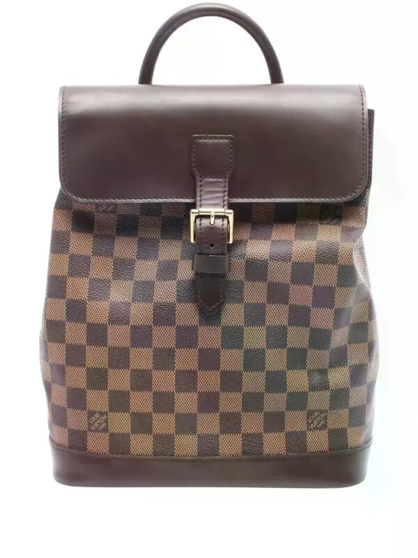 LOUIS VUITTON 2004 Damier Ebene Soho Backpack - Brown