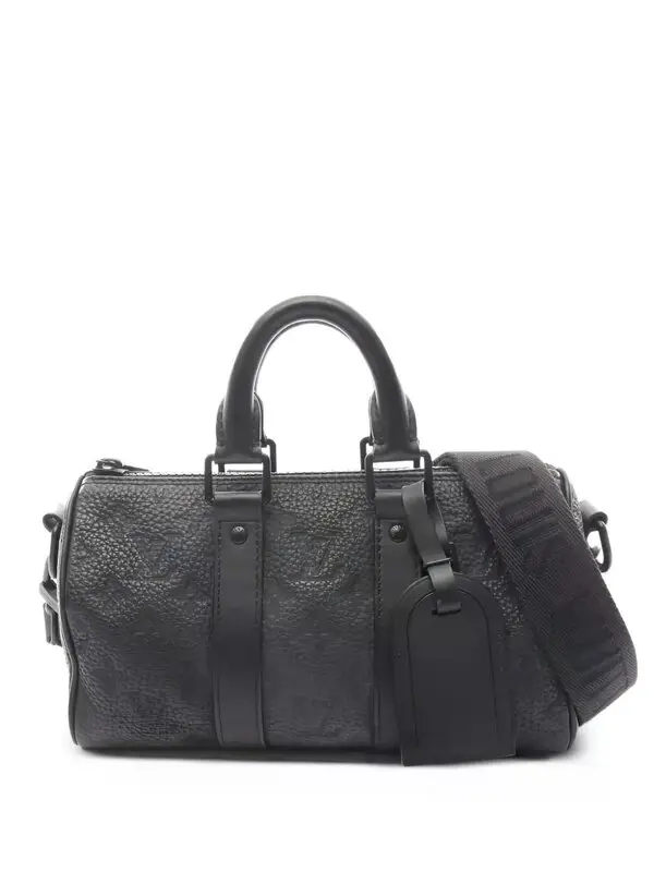 LOUIS VUITTON 2021 Keepall 25 Handbag - Black