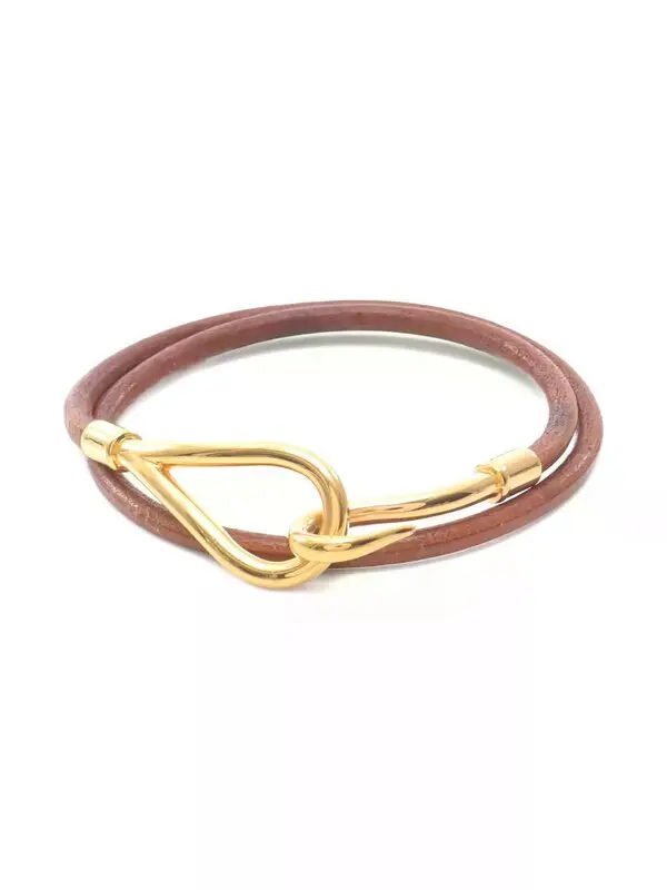 Hermès 2010s Jumbo Leather Bracelet - Brown