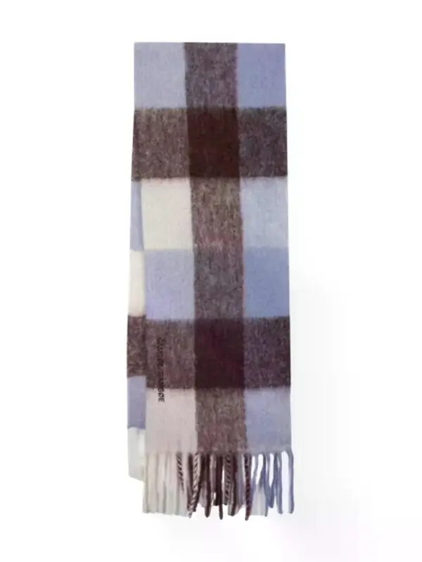 SAMSOE SAMSOE Plaid Fringed Scarf