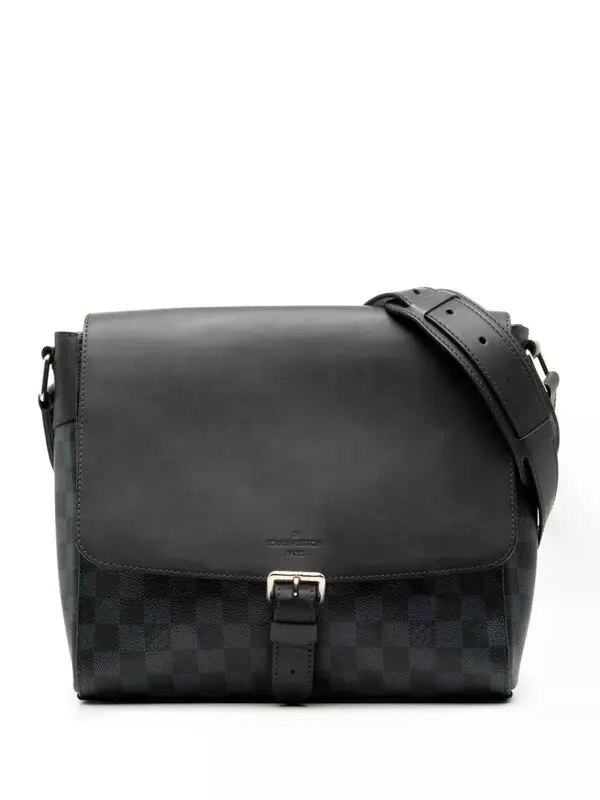 LOUIS VUITTON Damier Cobalt Newport Messenger Pm - Black