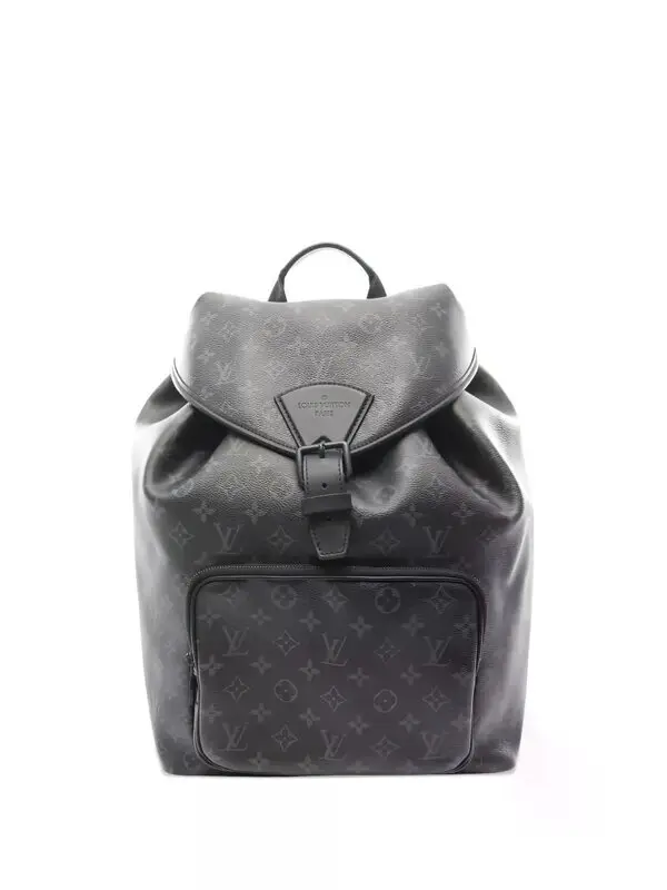 LOUIS VUITTON 2010s Montsouris Monogram Backpack - Black