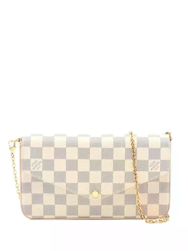 LOUIS VUITTON 2020 Elisie Damier Azur Crossbody Bag - White