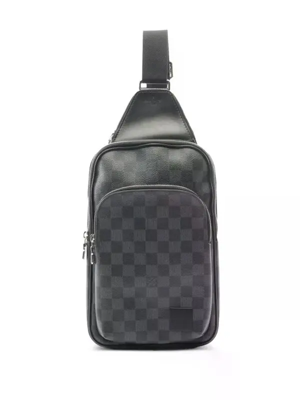 LOUIS VUITTON 2021s Avenue Damier Messenger Bag - Black