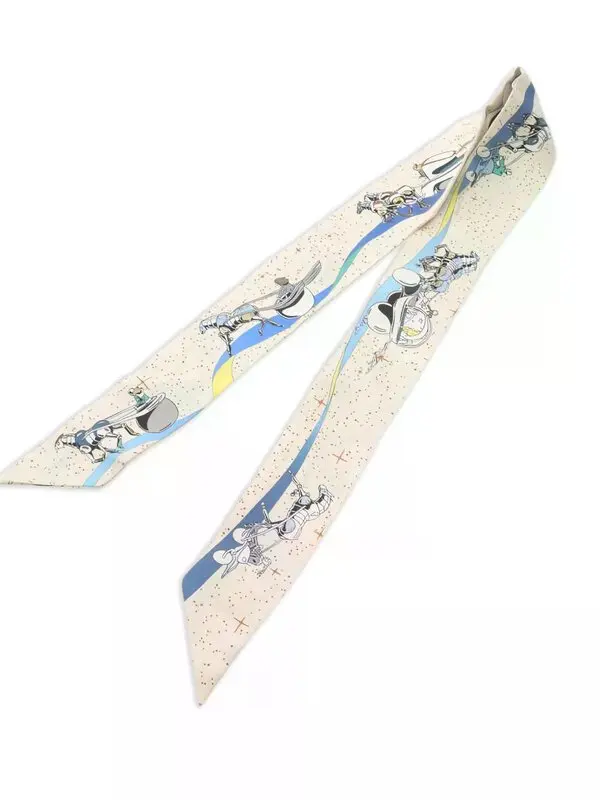 Hermès 2010s Space De Rby Silk Scarf