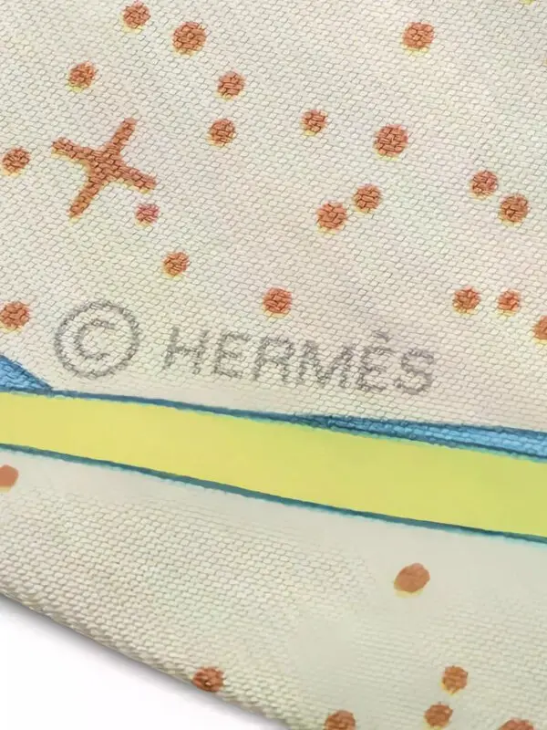 Hermès 2010s Space De Rby Silk Scarf