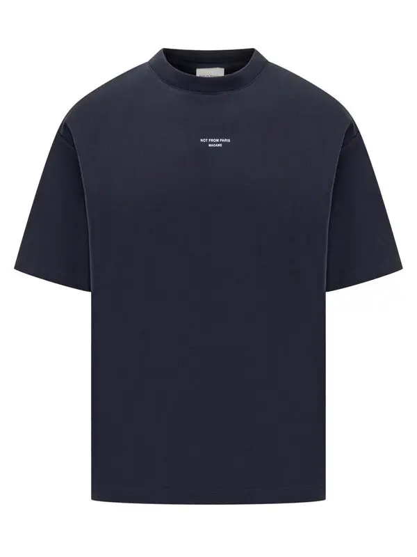 Drole De Monsieur Minimal Logo T-shirt - Blue