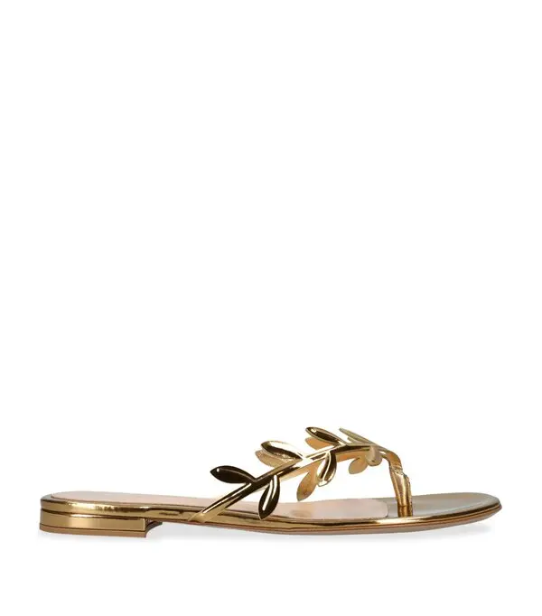 GIANVITO ROSSI Laurel-detail Flavia Flip-flops