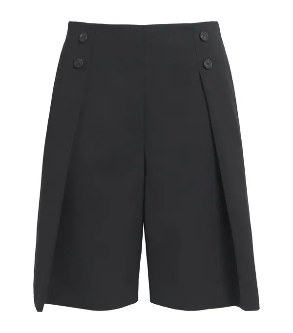 Claudie Pierlot Button Pleat Bermuda Shorts