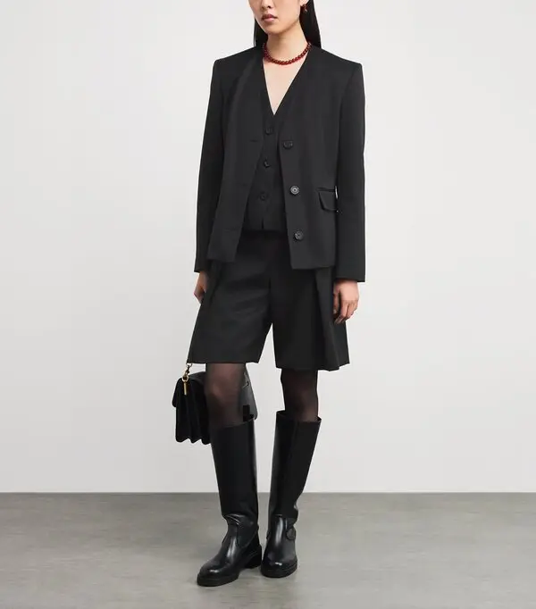 Claudie Pierlot Collarless Blazer