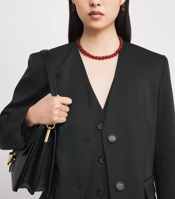 Claudie Pierlot Collarless Blazer