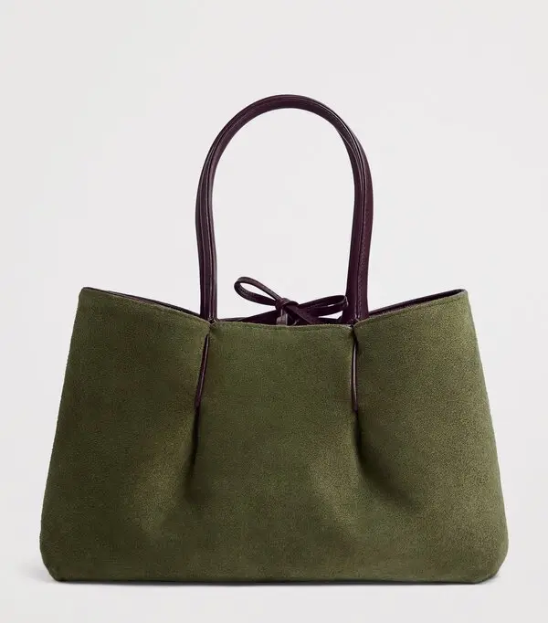 Bottega Veneta Leather Reversible Pinacoteca Tote - Red