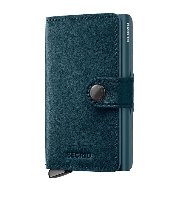 SECRID Basco Leather Miniwallet - Blue