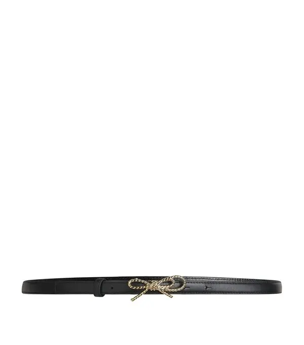 Claudie Pierlot Leather Knot Belt - Black